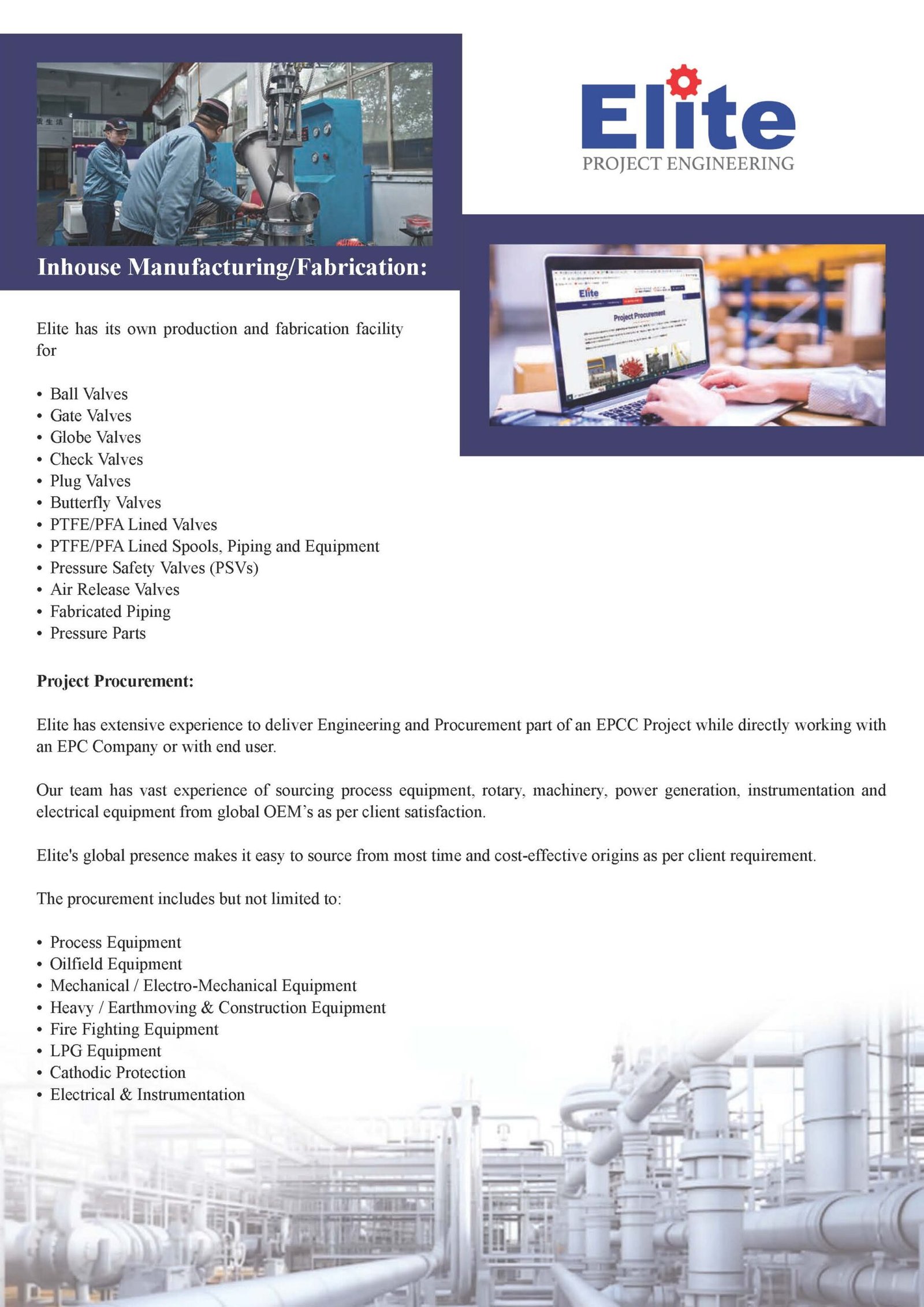 ENGINEERING PROCUREMENT CONSTRUCTION COMPANY ENGINEERING PROCUREMENT CONSTRUCTION COMPANY